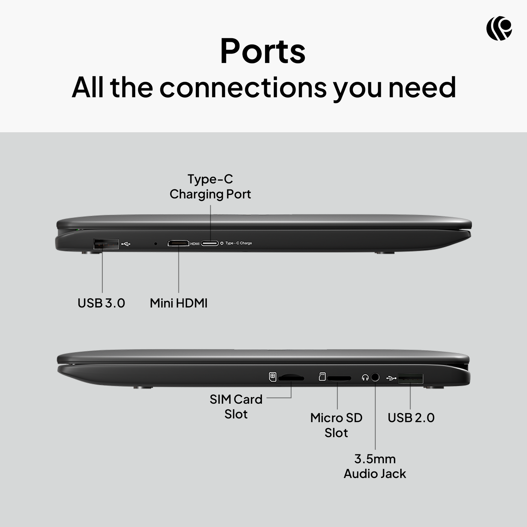 Primebook S 4G Laptop (Type-C) - Fast Charging Laptop